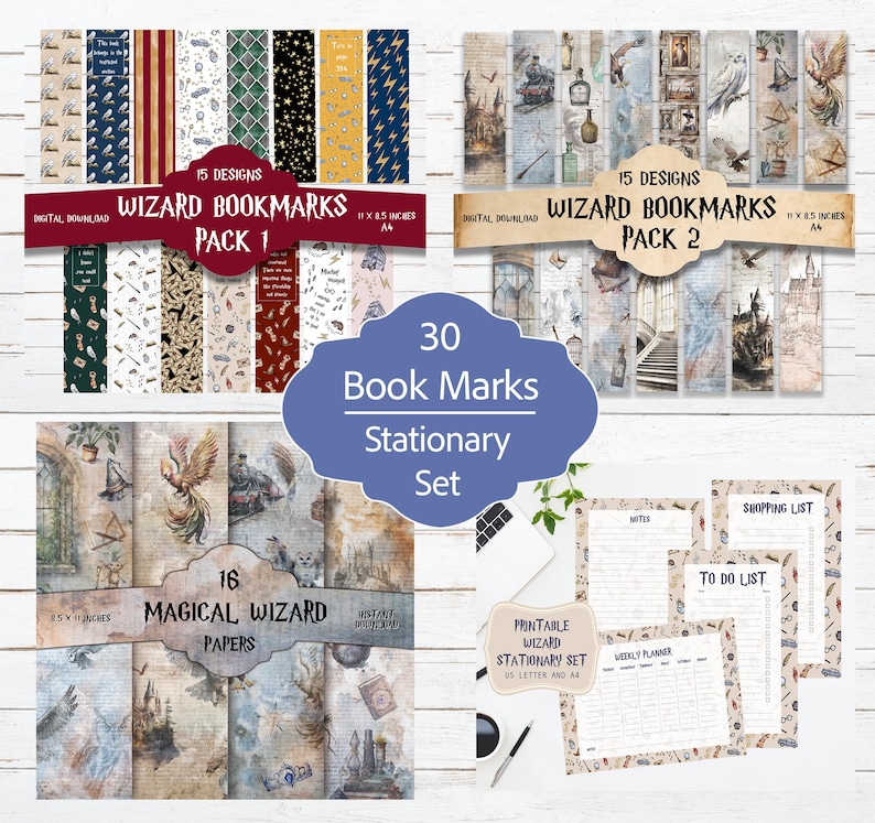 Wizard Junk Journal Kit: Mega Bundle Includes 16 Packs (digital ...