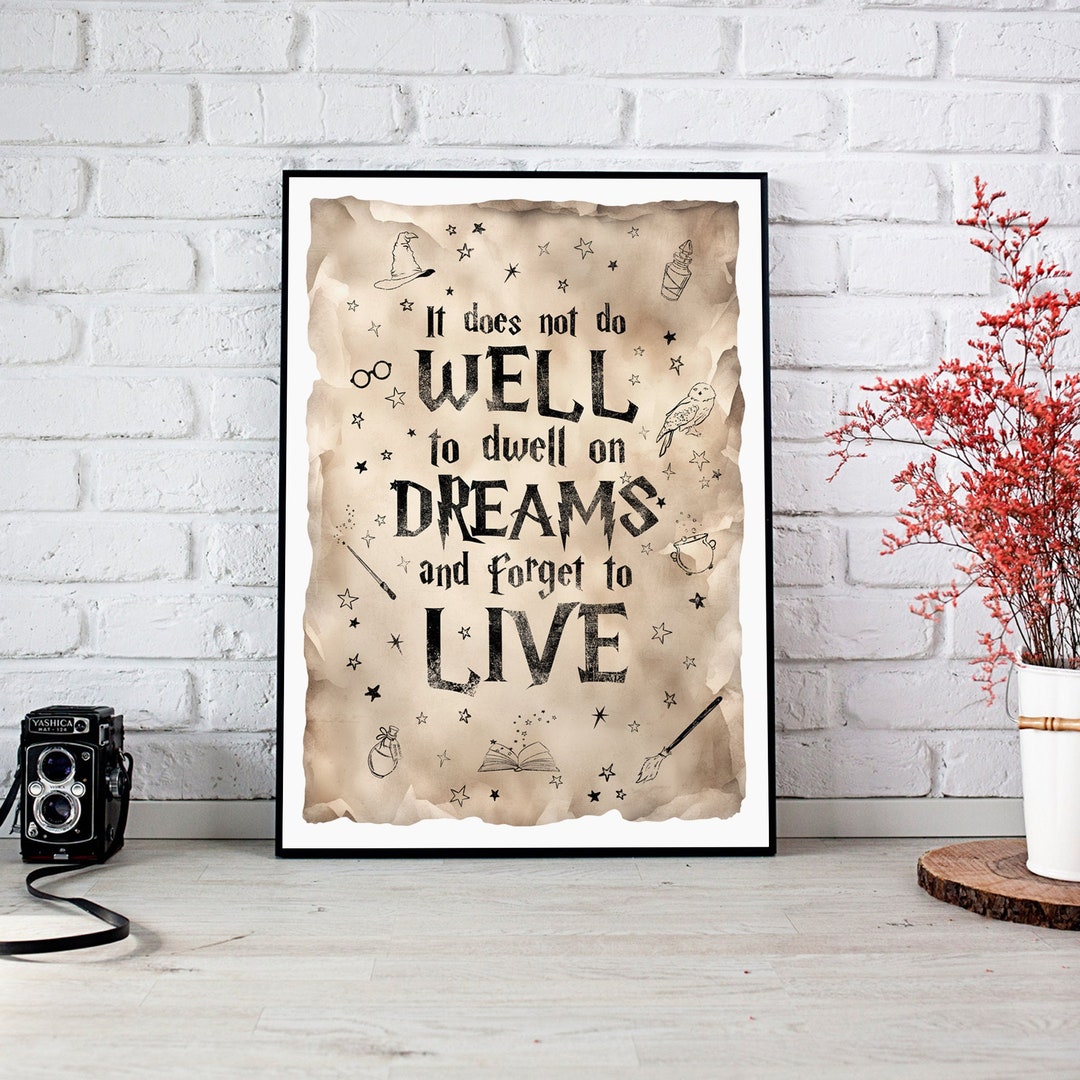 Wizard Inspirational Quote Poster: Hand Drawn Wall Art (digital ...