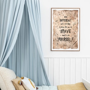 Wizard Poster, Wizard Wall Art, Inspirational Quotes, Hand Drawn ...