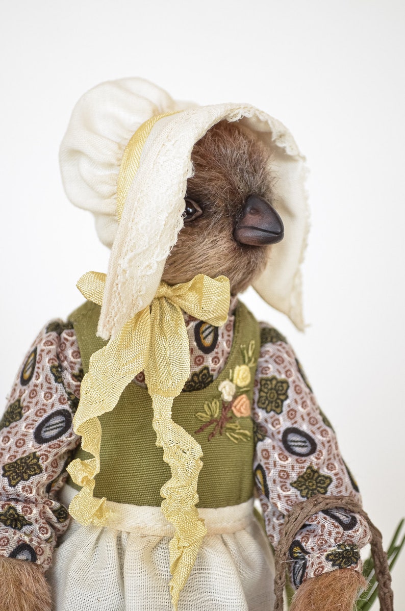 Artist teddy bear toy artist sparrow bird toy teddy bird | Etsy