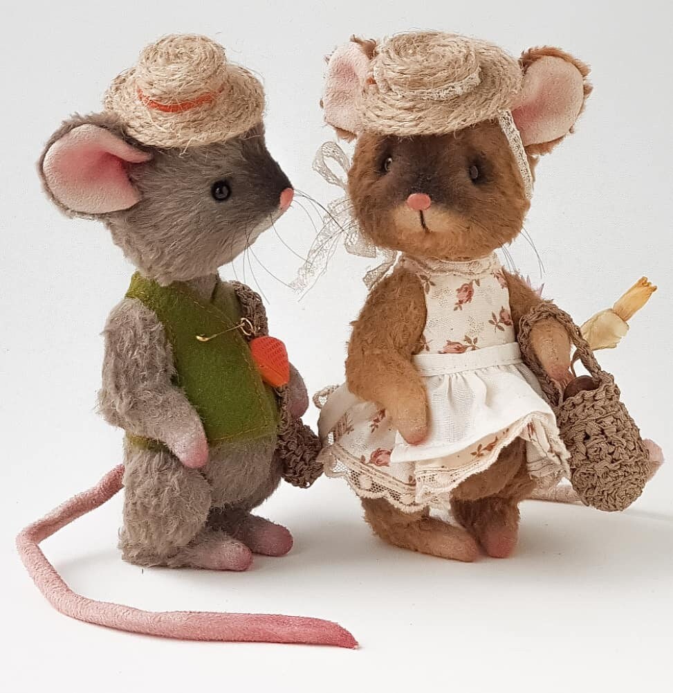 Stuffed Animal Teddy Toy Plush Artist Teddy Mouse Toy Artist | Etsy ...