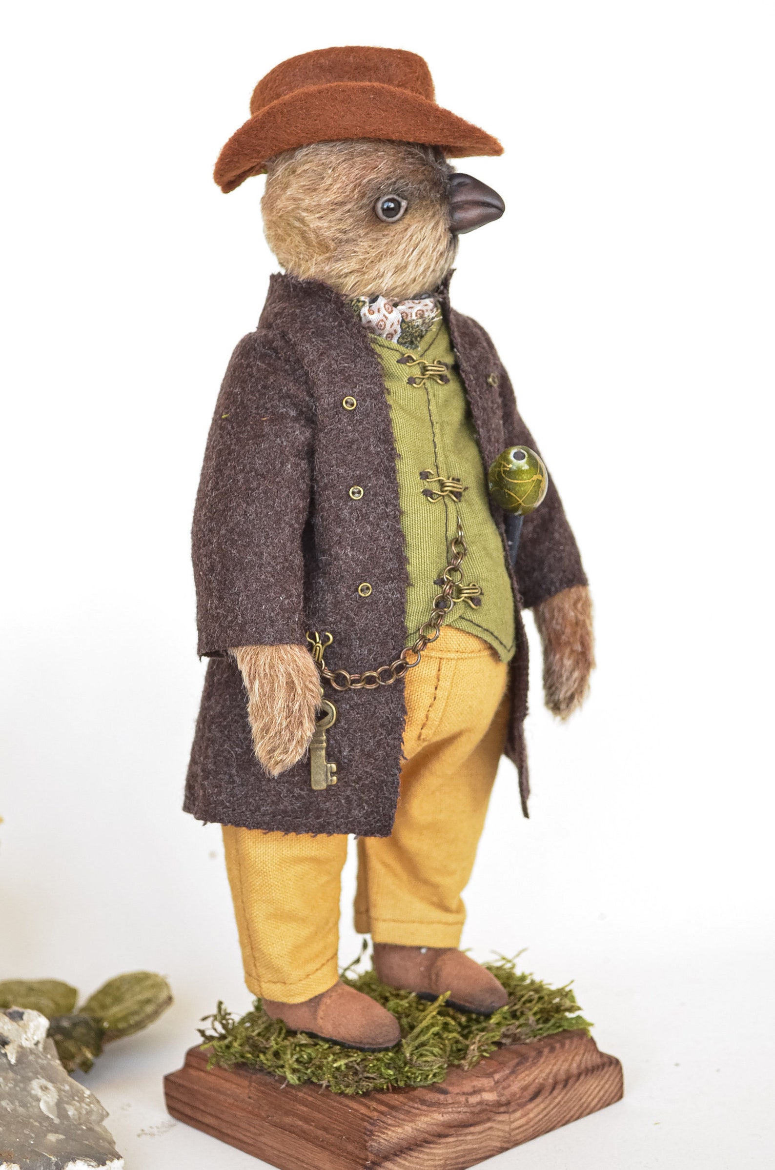 Artist Teddy Bear Toy Artist Sparrow Bird Toy Teddy Bird Artist Stuffed ...