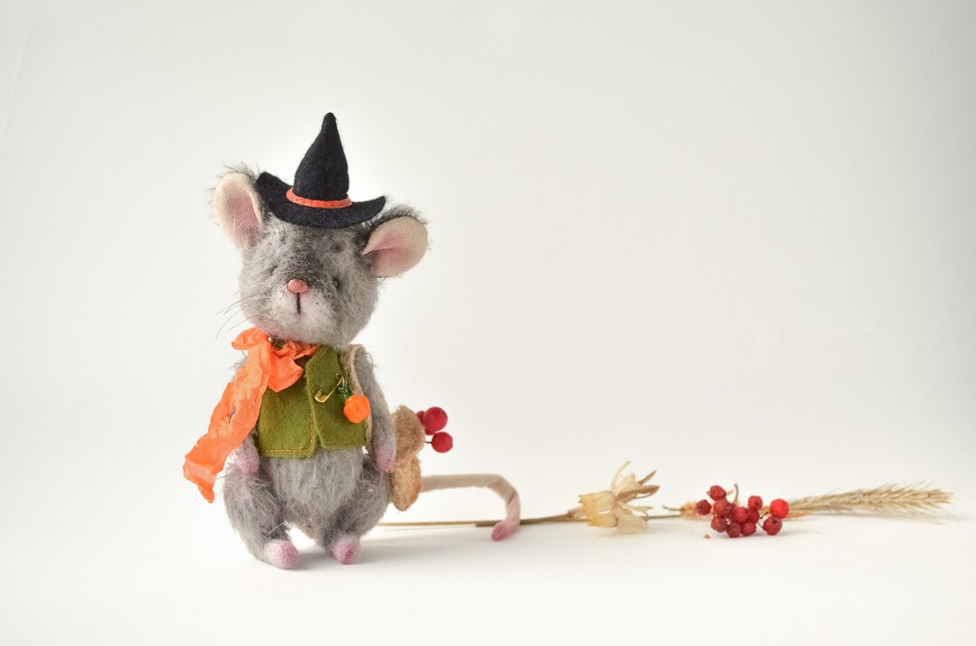 Artist Teddy Bear Artist Stuffed Mouse Toy Halloween Decor - Etsy