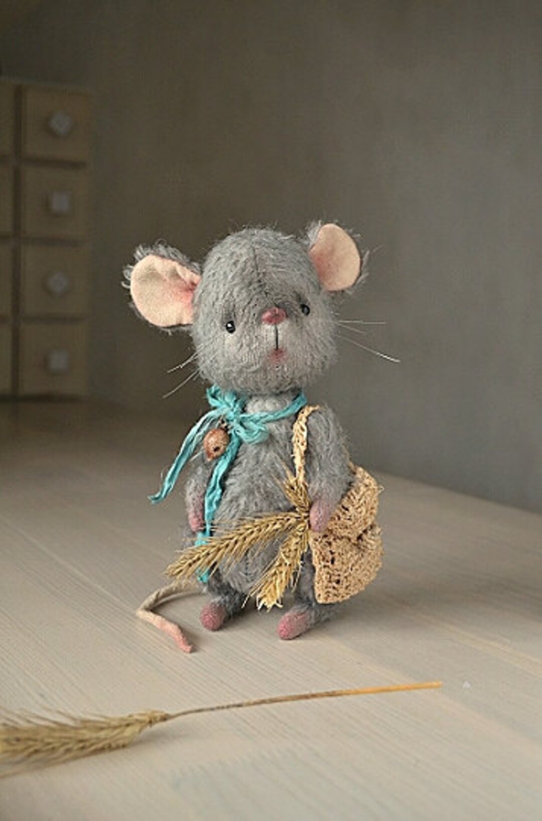 Artist Teddy Bear Mouse Toy Artist Teddy Bear Mohair Mouse - Etsy