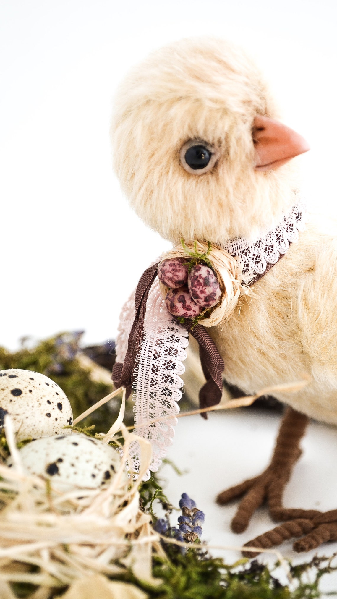 Artist Teddy Bear Toy Easter Chick Stuffed Animal Toy Chicken | Etsy