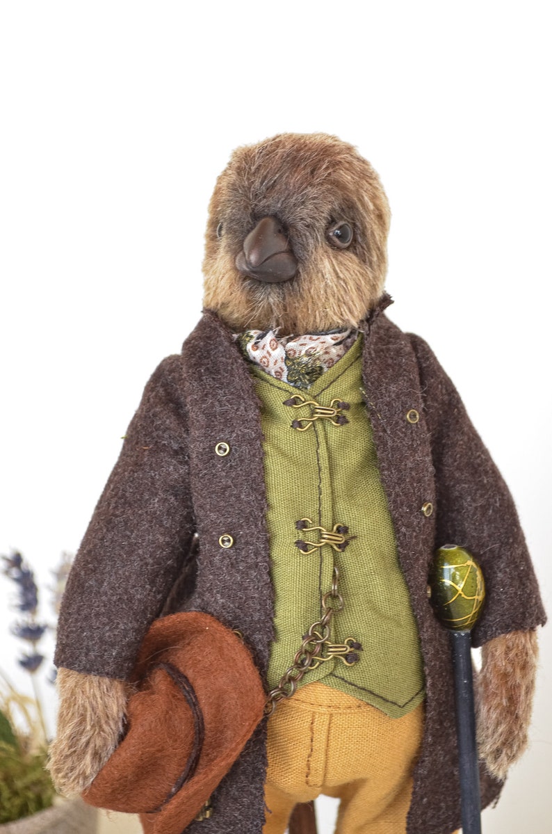 Artist Teddy Bear Toy Artist Sparrow Bird Toy Teddy Bird | Etsy