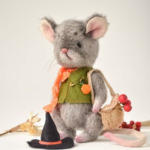 Artist Teddy Bear Artist Stuffed Mouse Toy Halloween Decor Stuffed ...