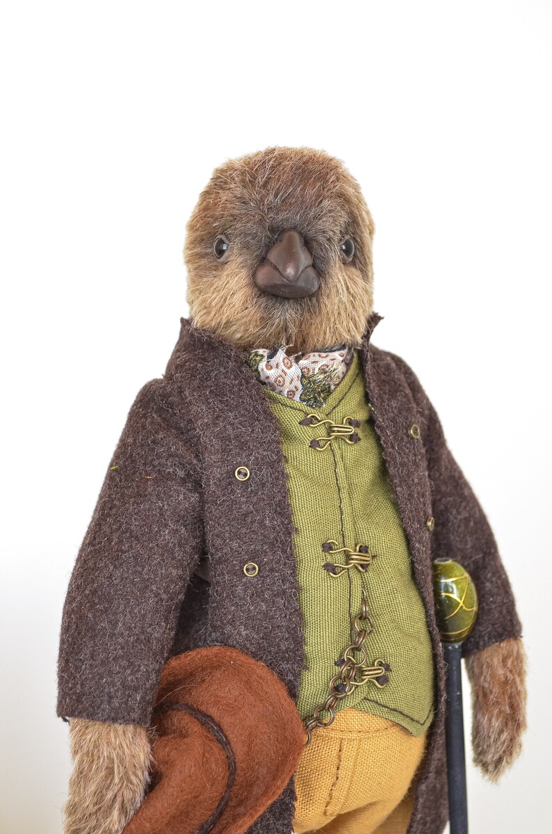 Artist Teddy Bear Toy Artist Sparrow Bird Toy Teddy Bird | Etsy