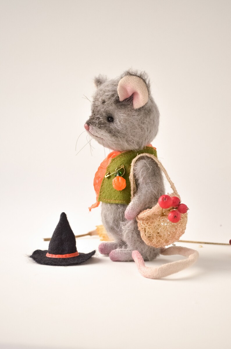 Artist Teddy Bear Artist Stuffed Mouse Toy Halloween Decor - Etsy