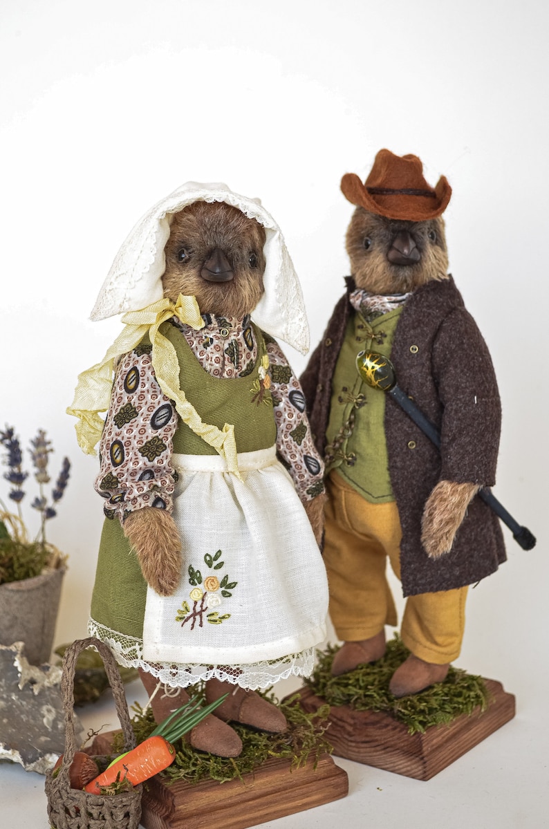 Artist Teddy Bear Toy Artist Sparrow Bird Toy Teddy Bird | Etsy