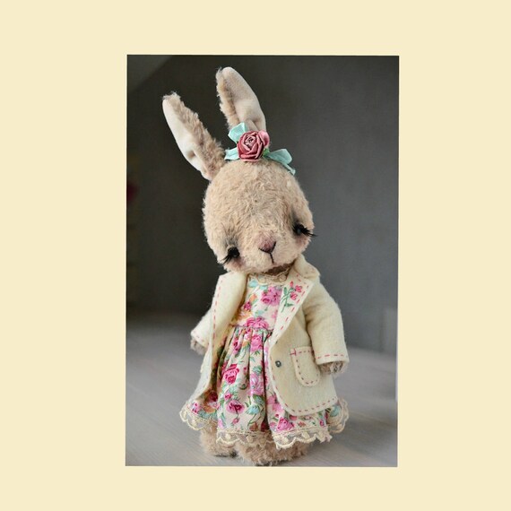 Teddy bear toy artist bunny rabbit toy stuffed animal toy | Etsy