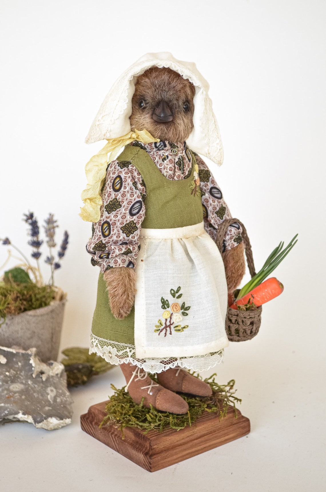 Artist Teddy Bear Toy Artist Sparrow Bird Toy Teddy Bird - Etsy