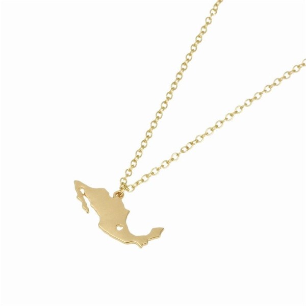 Heart Map Necklace - Etsy