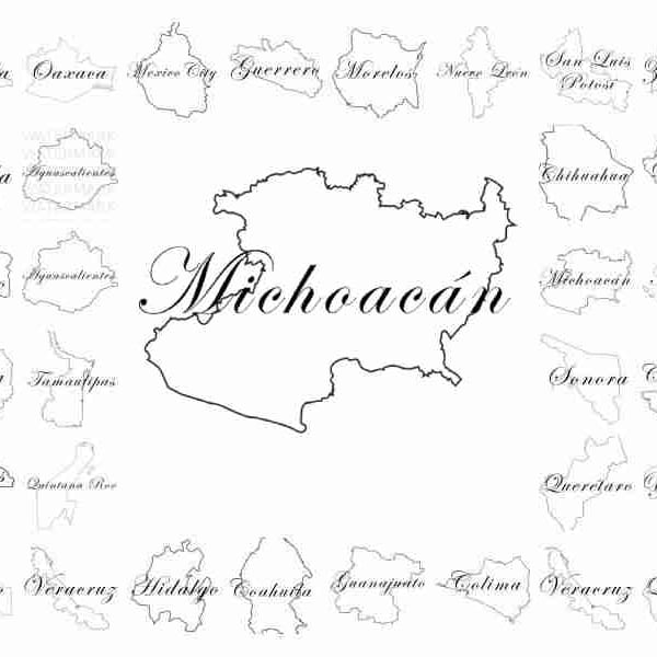 Michoacan Svg - Etsy