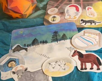 The Town Mouse and the Country Mouse Storytelling Set, Paper Dolls ...