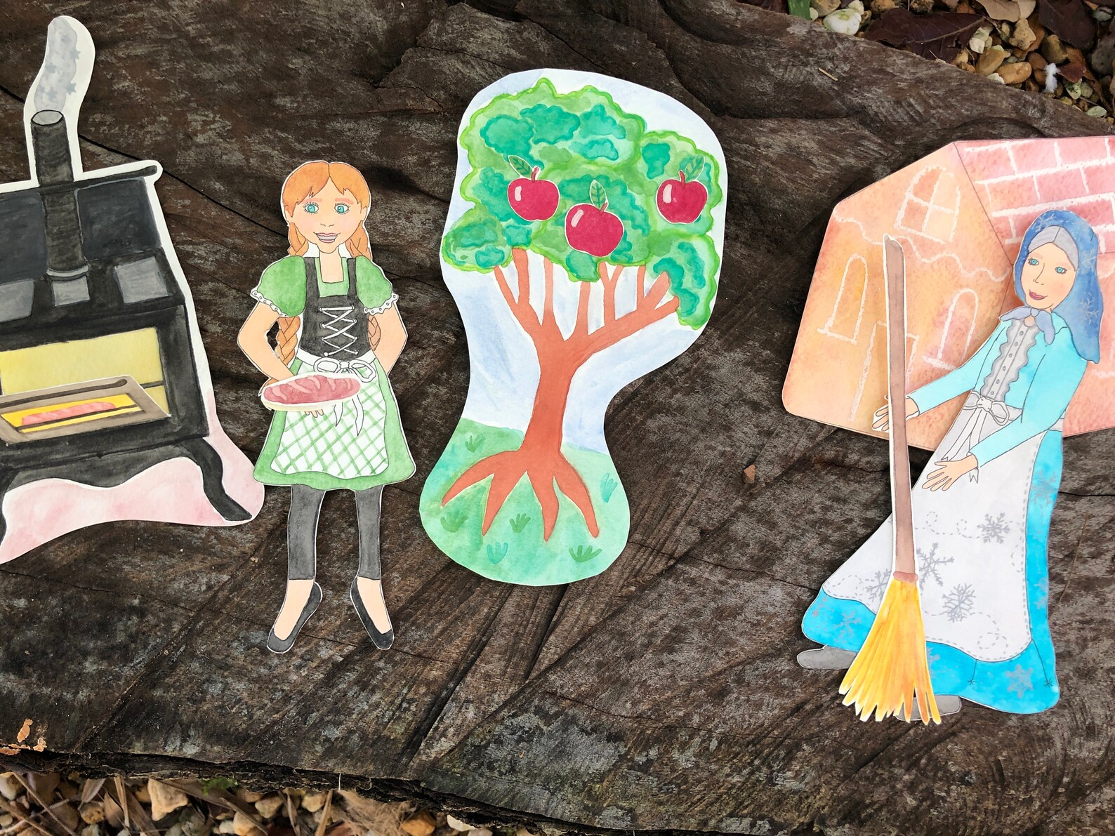Mother Holle Storytelling Puppets - Etsy