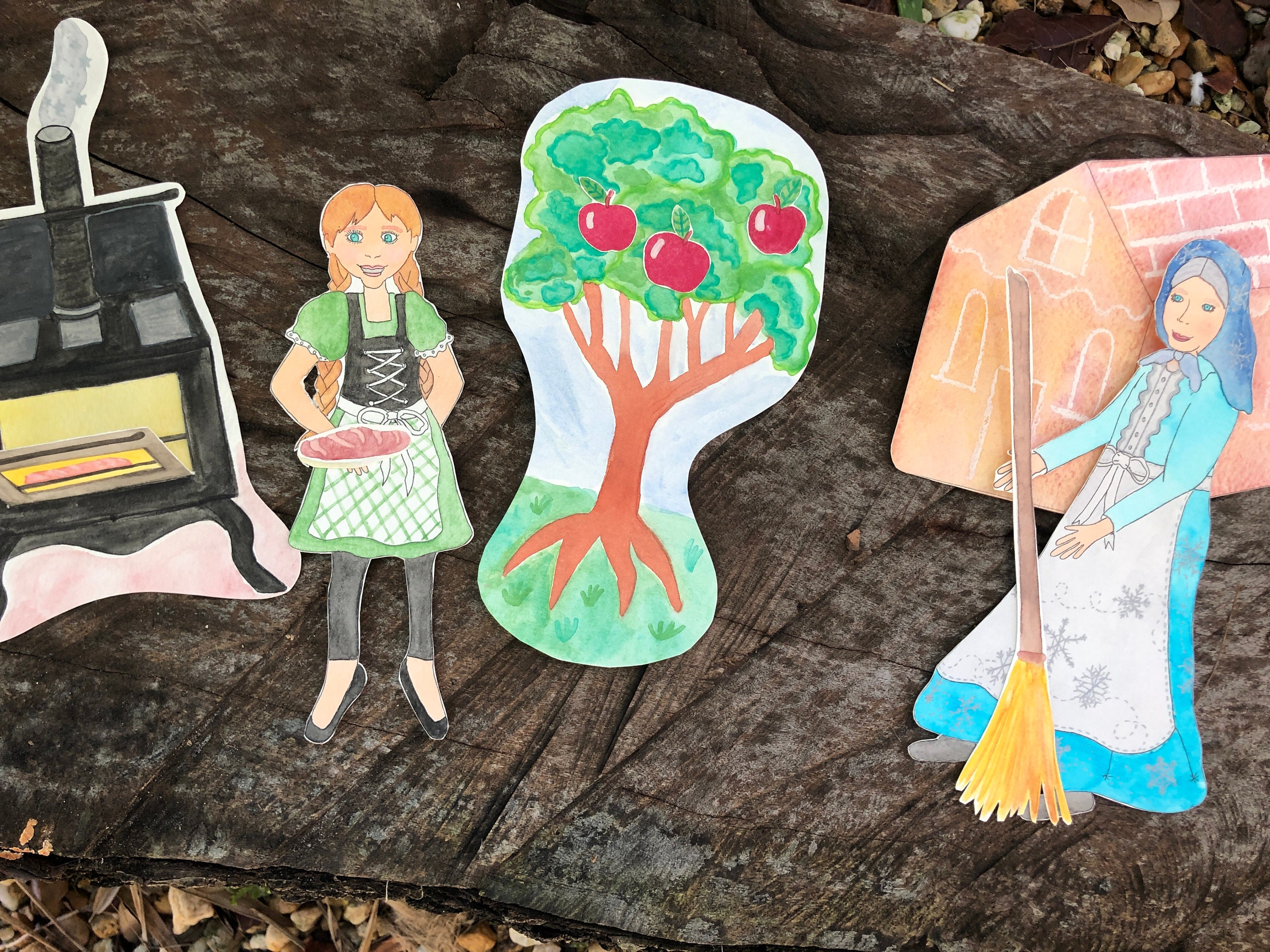 Mother Holle Storytelling Puppets - Etsy