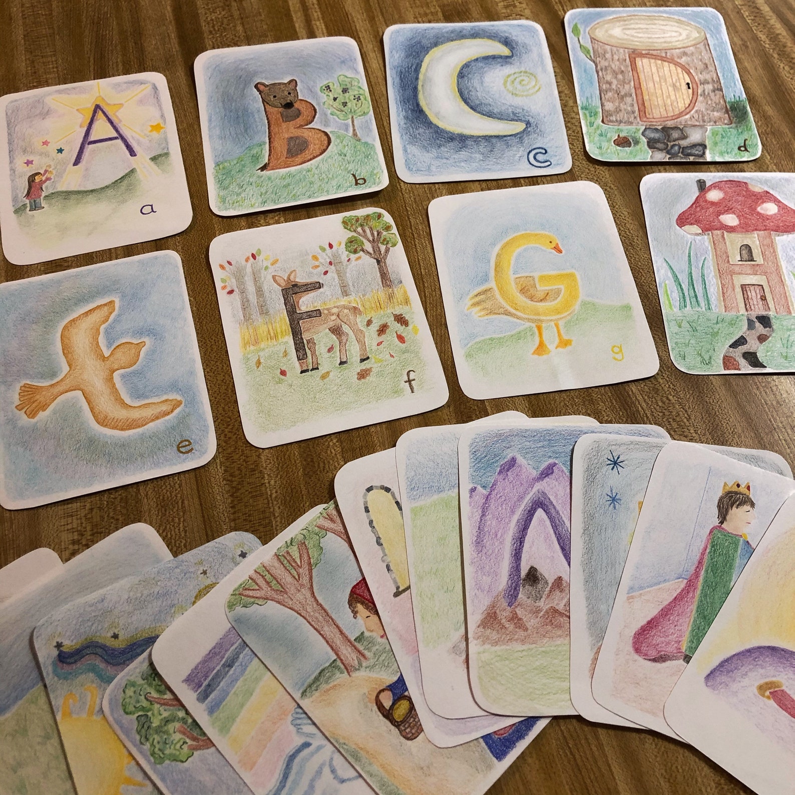 Digital Waldorf Alphabet Deck Fairy Tale Alphabet Deck - Etsy Australia