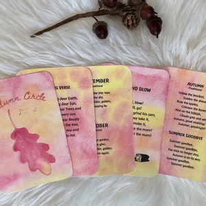 Waldorf Autumn Circle Time, Seasonal Circle Time, Seasonal Verses ...