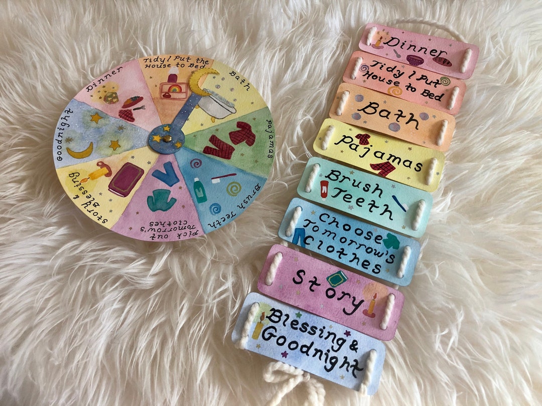 Bedtime Rhythm Bundle, Bedtime Rhythm Wheel, Bedtime Rhythm Chart ...