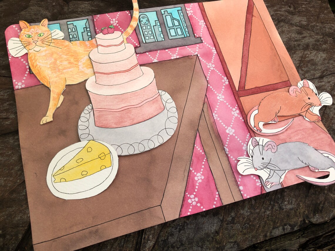 The Town Mouse and the Country Mouse Storytelling Set Paper - Etsy