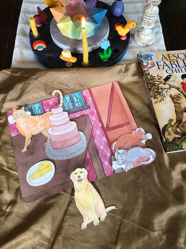 The Town Mouse and the Country Mouse Storytelling Set, Paper Dolls ...