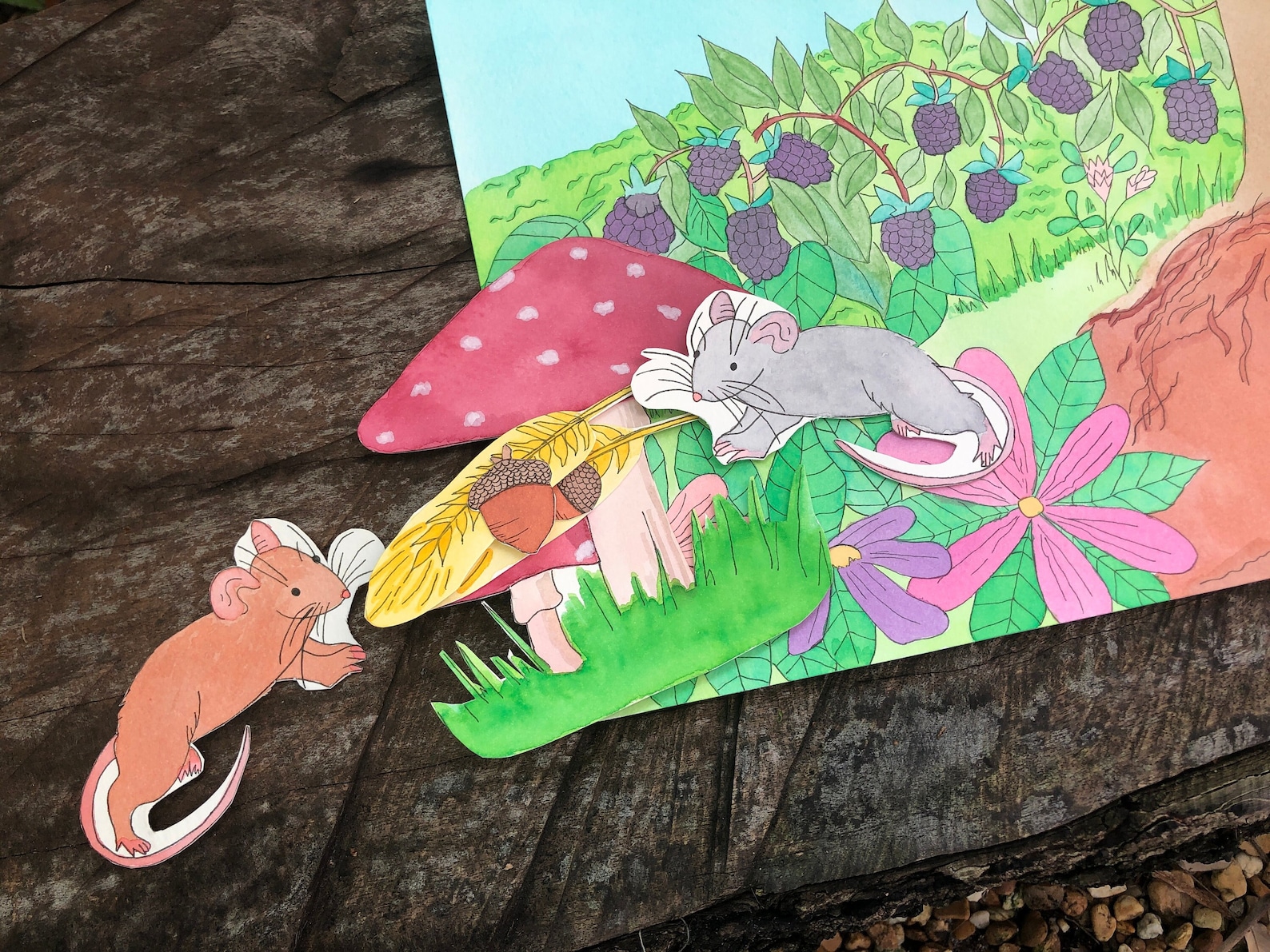 The Town Mouse and the Country Mouse Storytelling Set, Paper Dolls ...