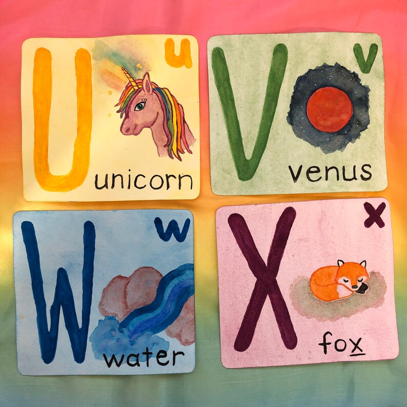 Alphabet Deck/ Magical Child Alphabet Storytelling Deck | Etsy