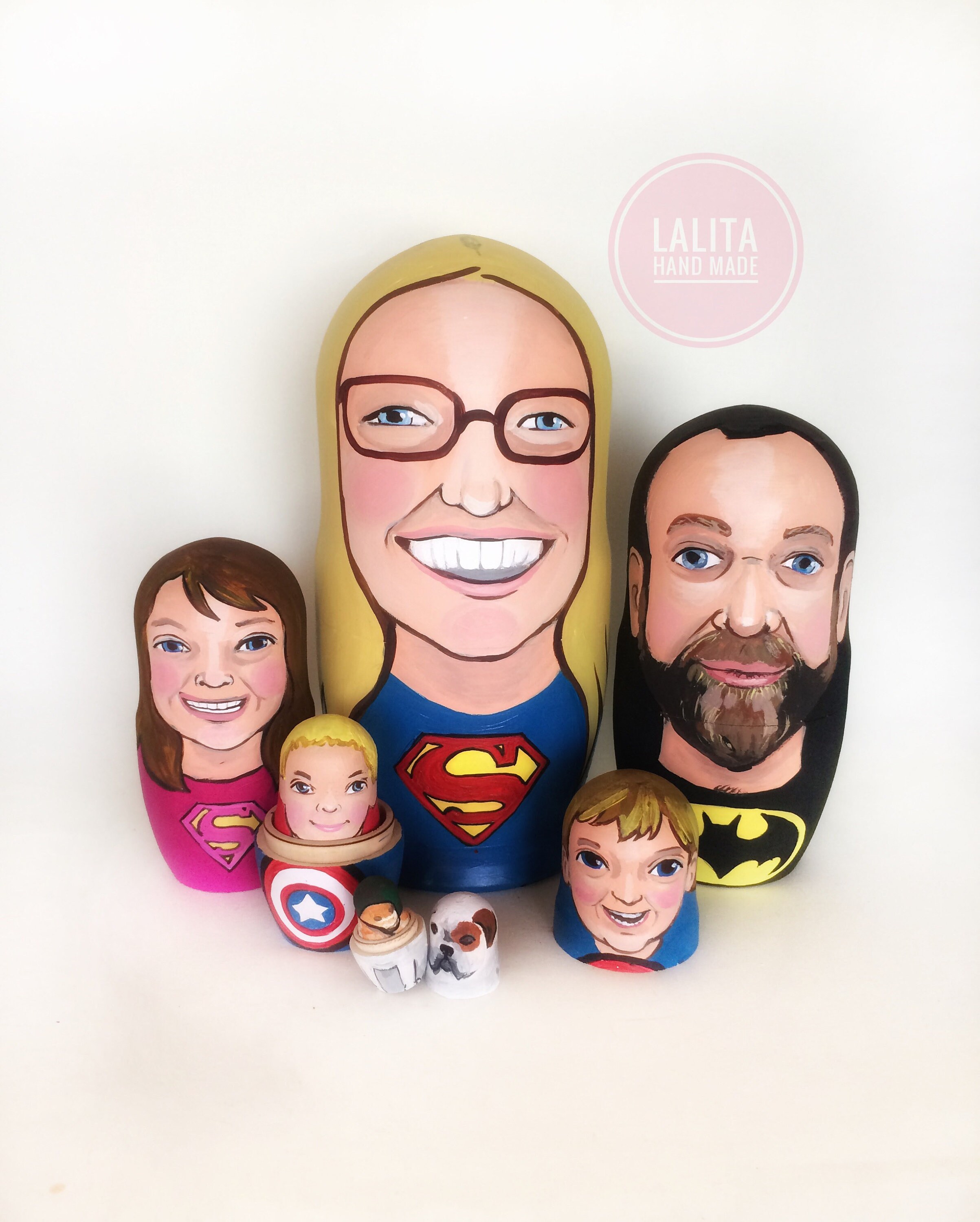 Corporate Gift Custom Portrait Personalised Nesting Doll - Etsy
