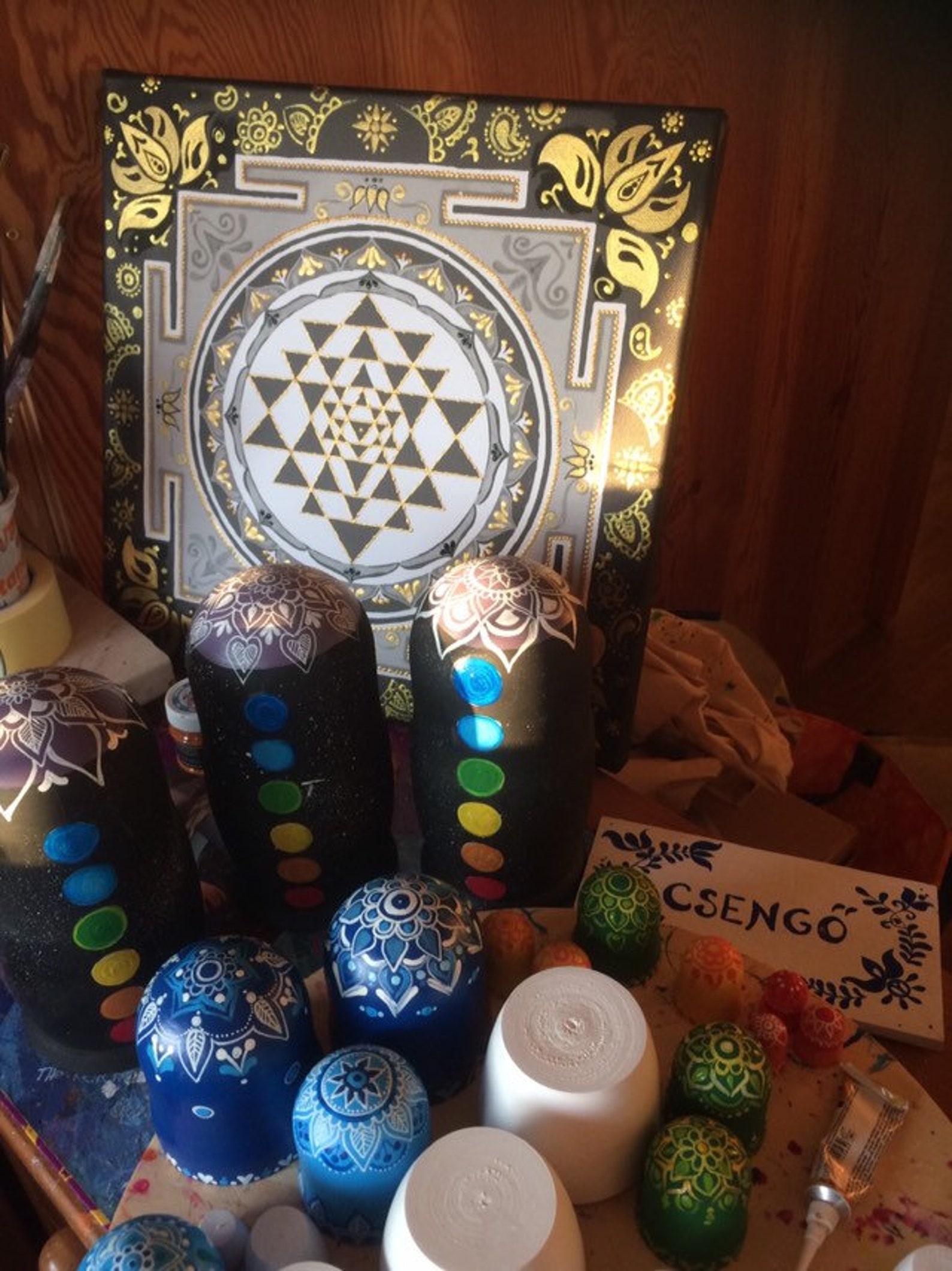 7 Chakras Rainbow Nesting Dolls Set - Etsy