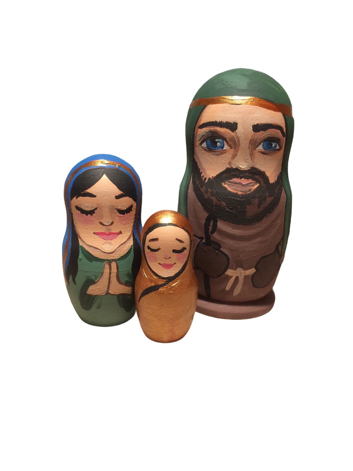 Nativity Christmas Nesting Dolls Set - Etsy