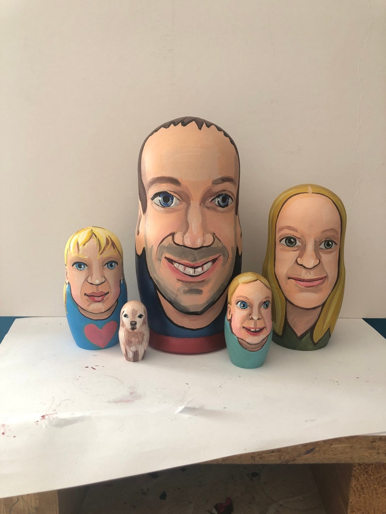 Corporate Gift Custom Portrait Personalised Nesting Doll - Etsy