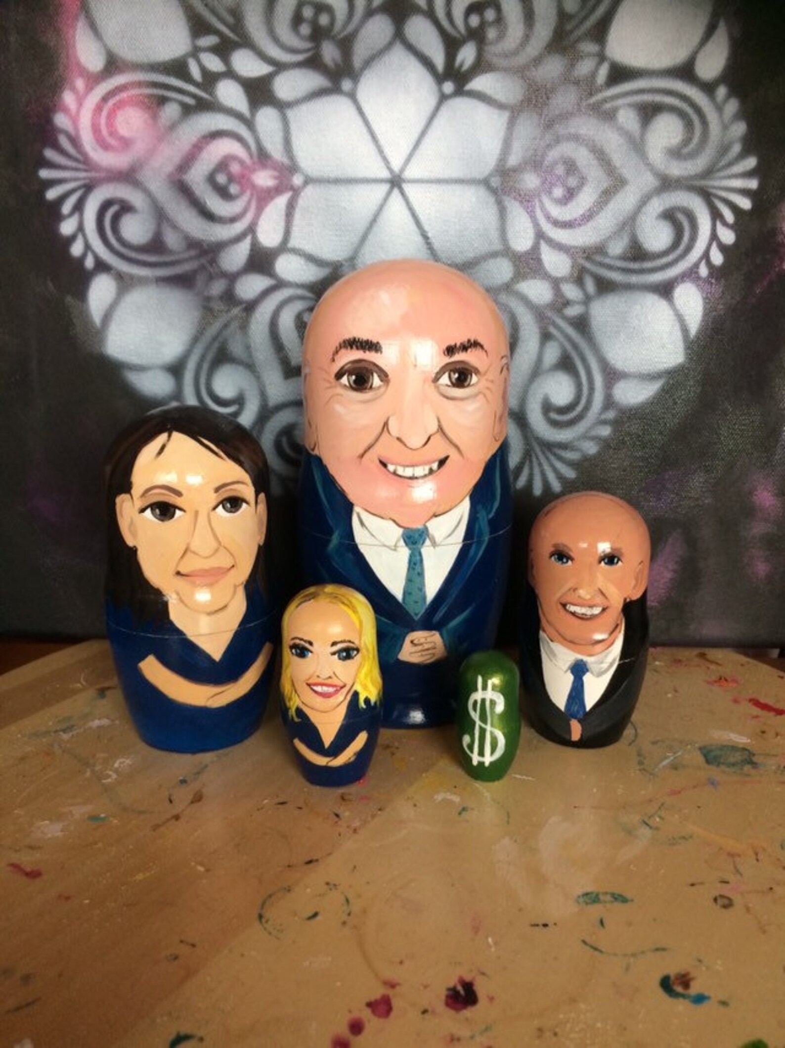Corporate Gift Custom Portrait Personalised Nesting Doll | Etsy