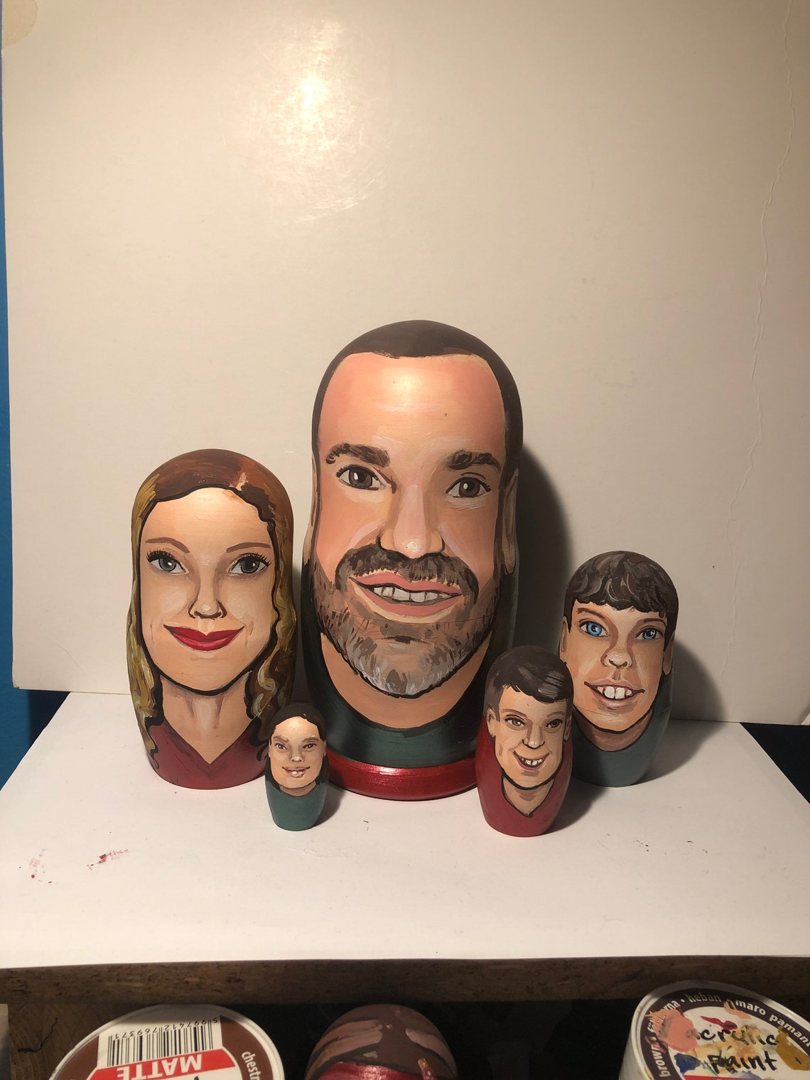 Corporate Gift Custom Portrait Personalised Nesting Doll - Etsy