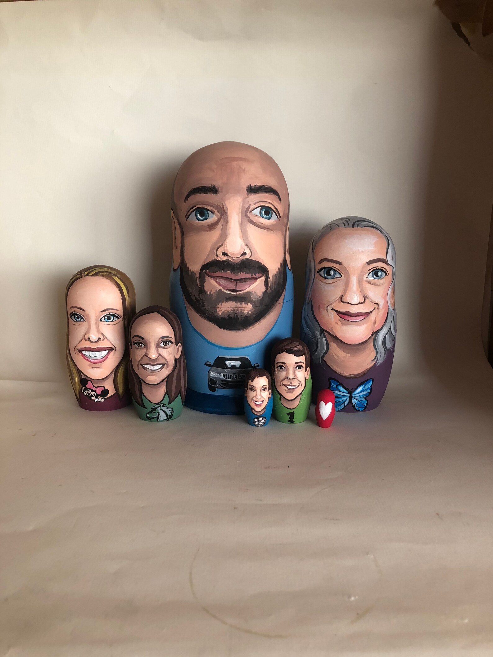 Corporate Gift Custom Portrait Personalised Nesting Doll - Etsy