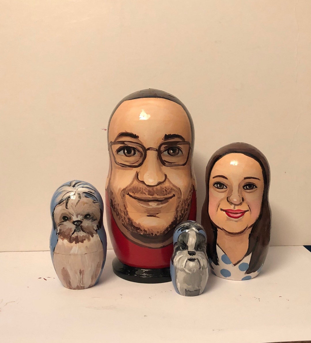 Corporate Gift Custom Portrait Personalised Nesting Doll - Etsy