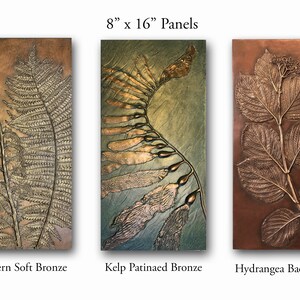 Tree Fern Panel. an 8" X 16" Covered With Fronds and an Ornate ...