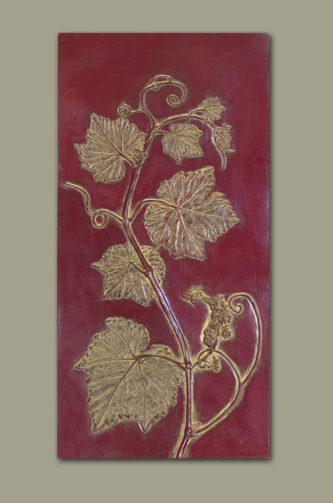 Grape Vine 8 X 16 Decorative Wall Panel. | Etsy