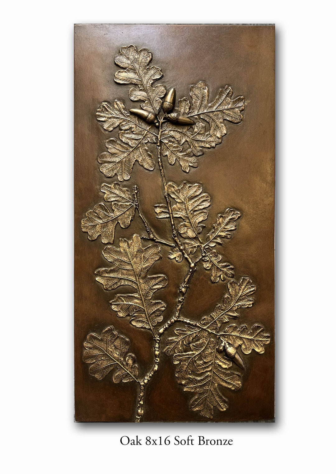 Oak Leaf Panel. Deeply Lobed Oak Leaves and Four Perfect Acorns ...
