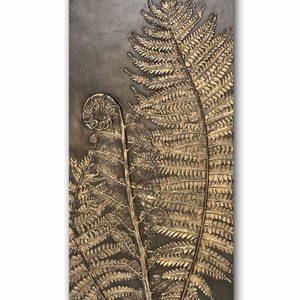 Tree Fern Panel. an 8" X 16" Covered With Fronds and an Ornate ...