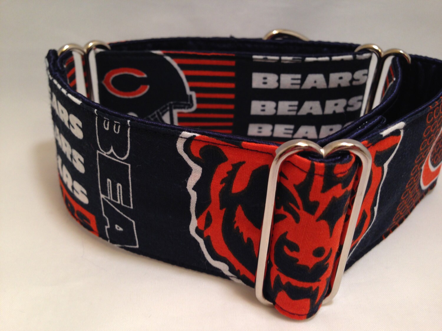 2 Inch Martingale Collar NFL Chicago Bears Blue & Orange - Etsy