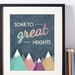 Instant Download - Soar to Great Heights - Printable Inspirational ...