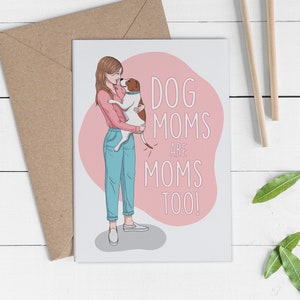 Dog Mom Card Mother's Day Dog Card Card From the Dog - Etsy