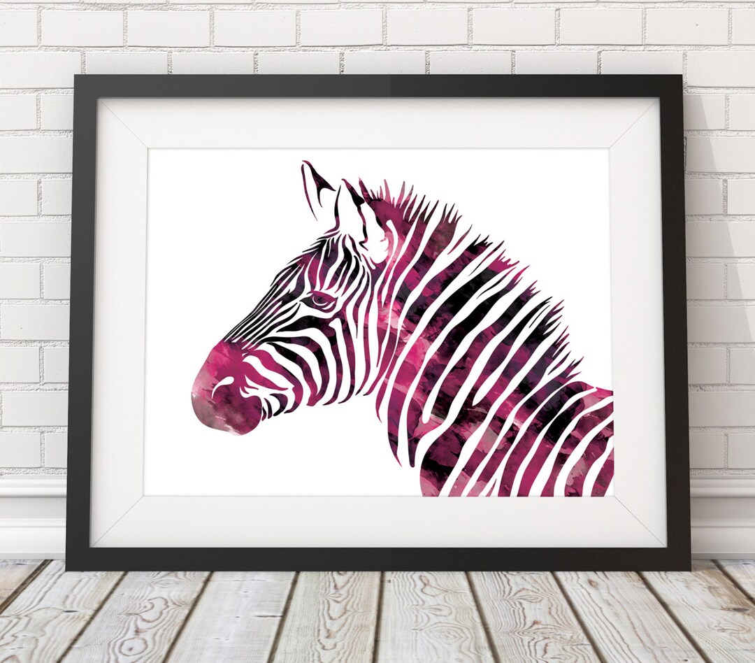 Zebra Print, Zebra Room Decor, Safari Nursery Print, Zebra Art ...