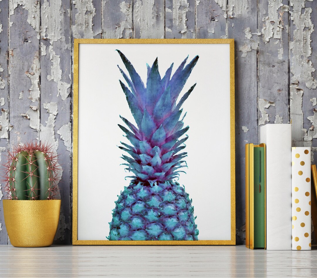 Purple Pineapple Watercolor Print, Pineapple Art , Nursery Decor ...