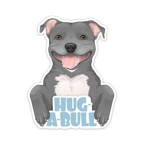 Pit Bull Dog Sticker / Pitbull Sticker / Pitbull Gift / | Etsy