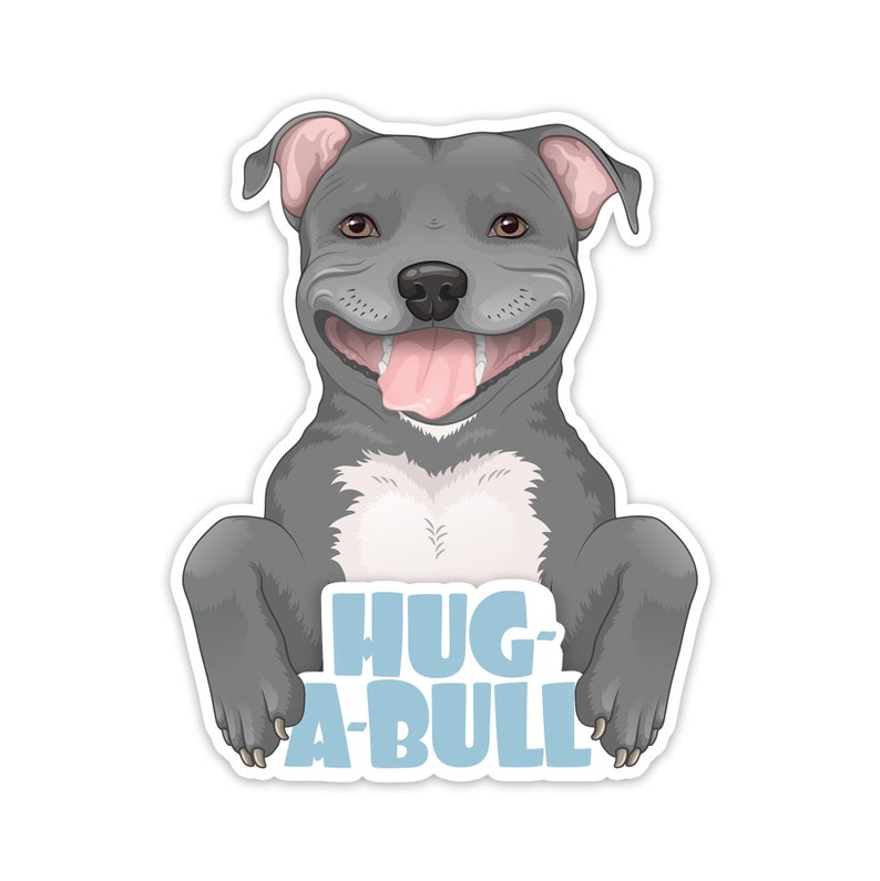 Pit Bull Dog Sticker / Pitbull Sticker / Pitbull Gift / - Etsy