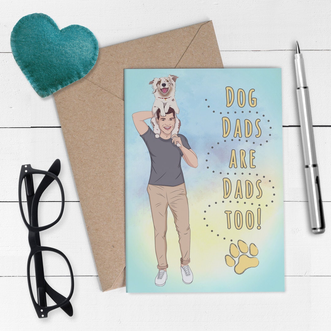 Father's Day Dog Card | Dog Dad Card | Fathers Day Card From Dog | Dog ...