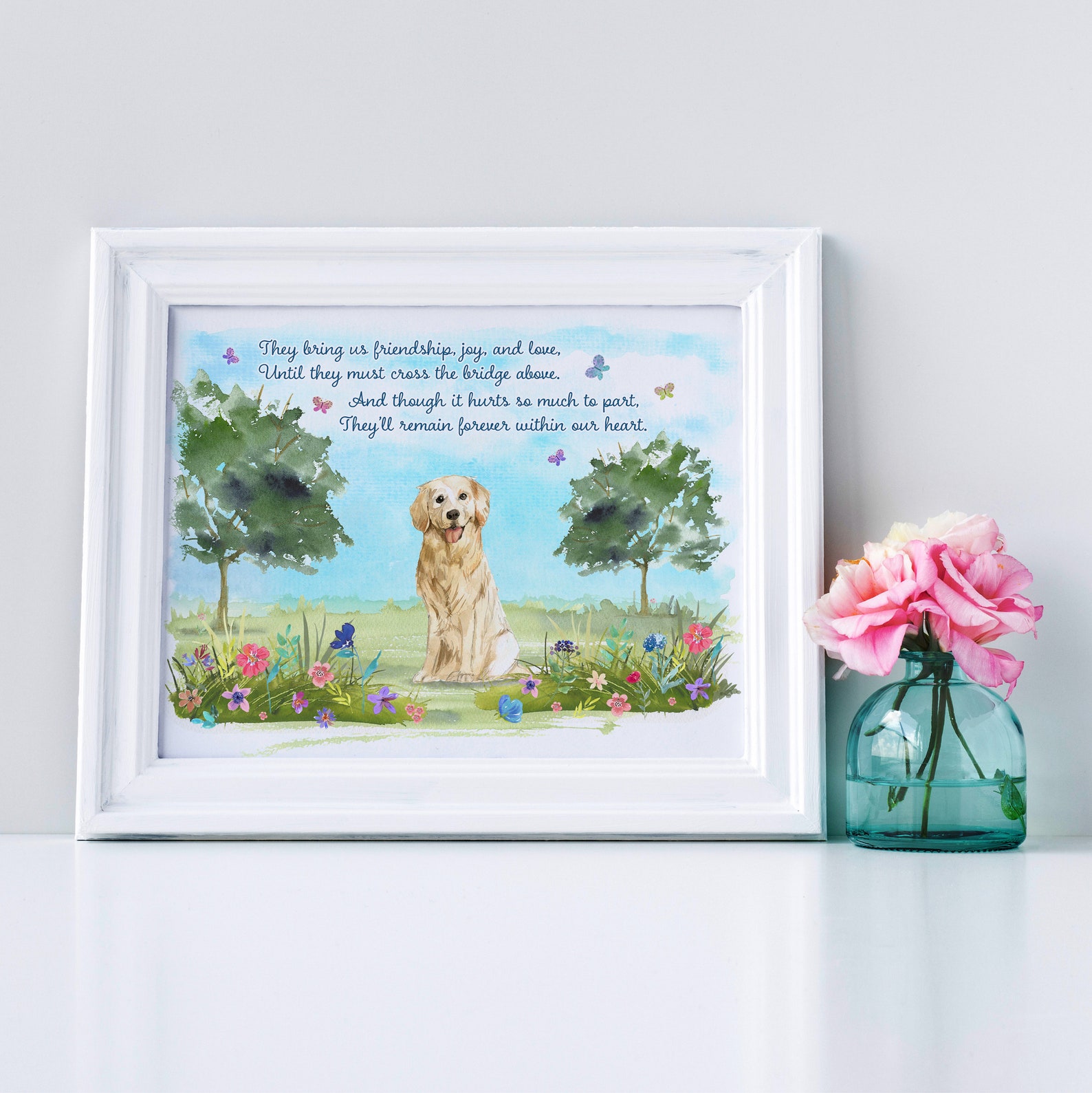 Dog Loss Card / Dog Sympathy Card / Pet Loss Card / Loss of | Etsy