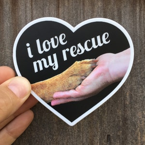 Dog Rescue Decal / Dog Rescue Sticker / Pet Rescue Sticker / Paw Decal ...